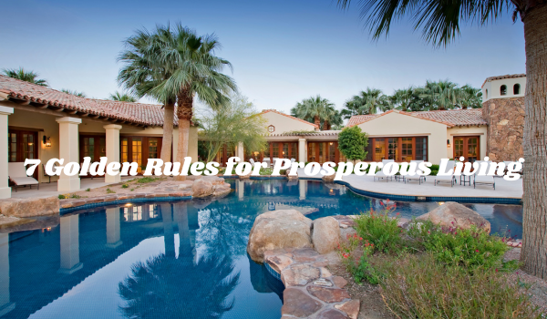7 Golden Rules for Prosperous Living - Integrity Stewardship
